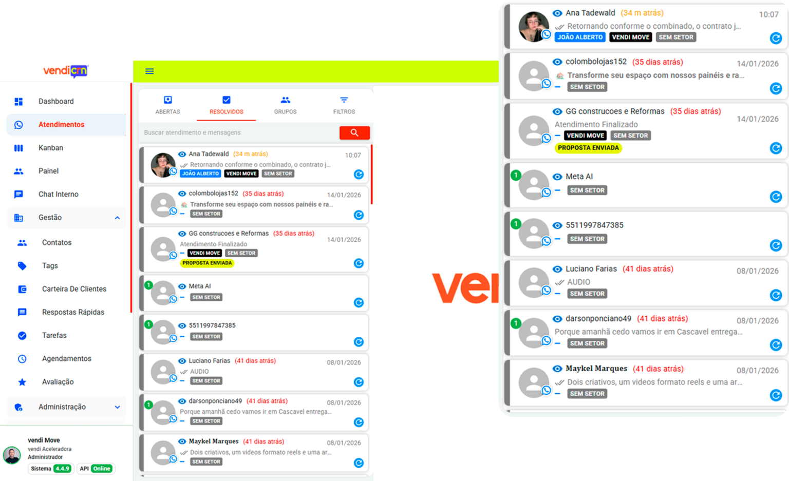CRM HOME - Vendi CRM